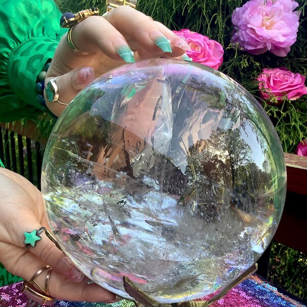 Large Crystal Ball - Etsy