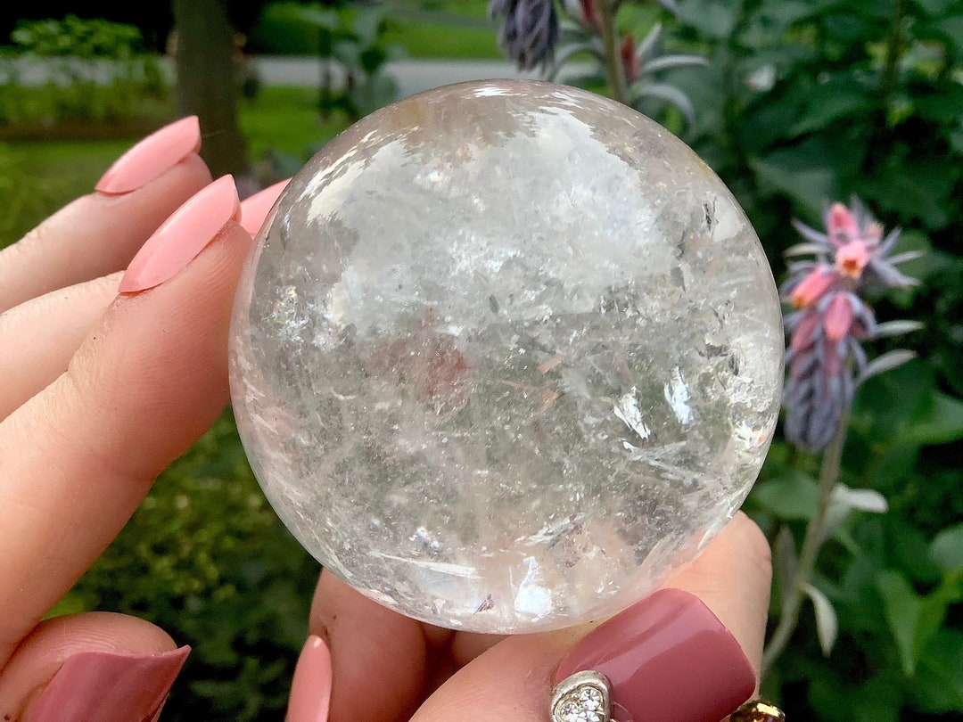 Grande boule de cristal de quartz 6 oz Sphère translucide - Etsy France
