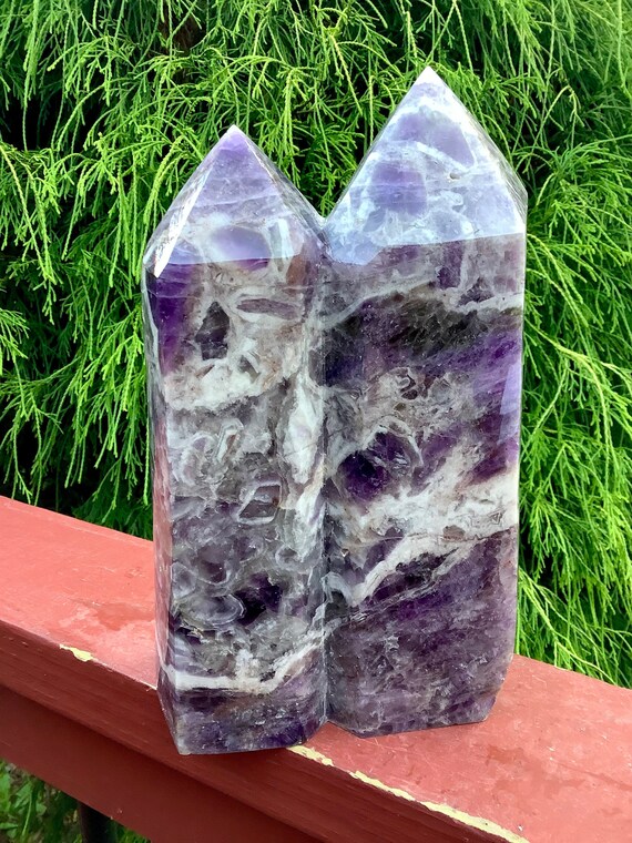 Amethyst Crystal Twin Flame Double Big 7 Lb. 11 Oz. Generator | Etsy