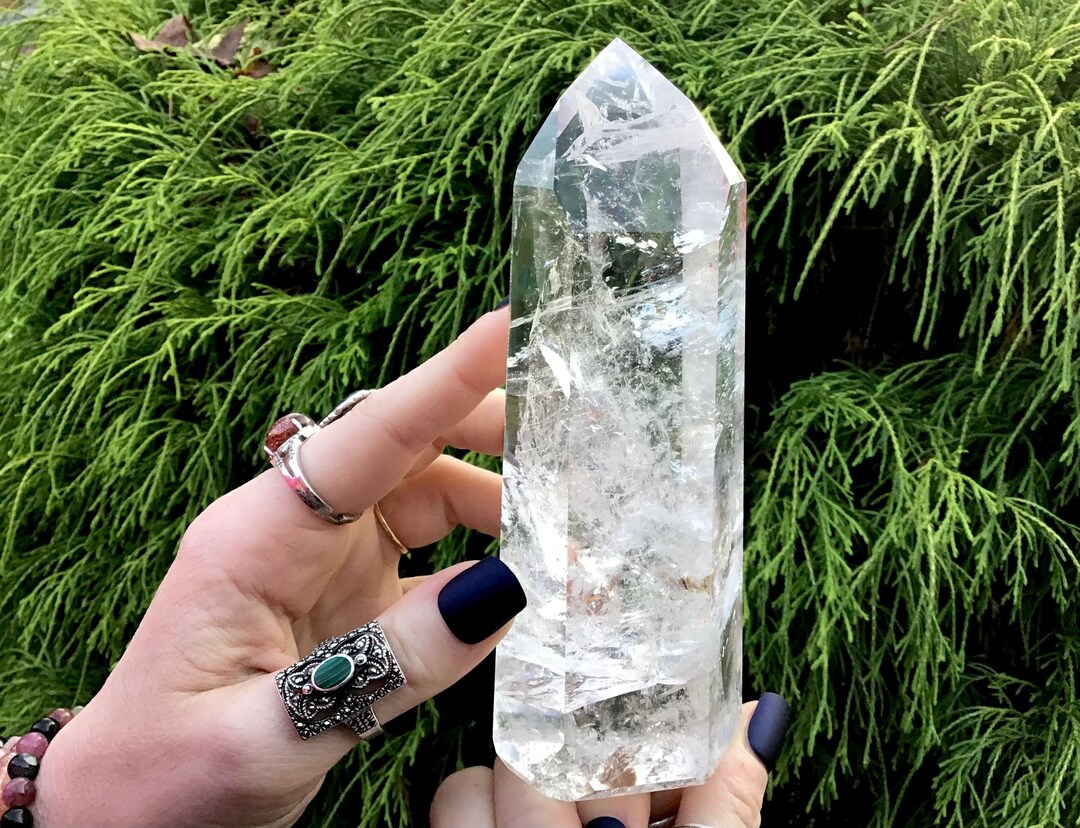 Quartz Crystal Large 1 Lb. Generator 6 Tall Ultra Clear Sparkling ...
