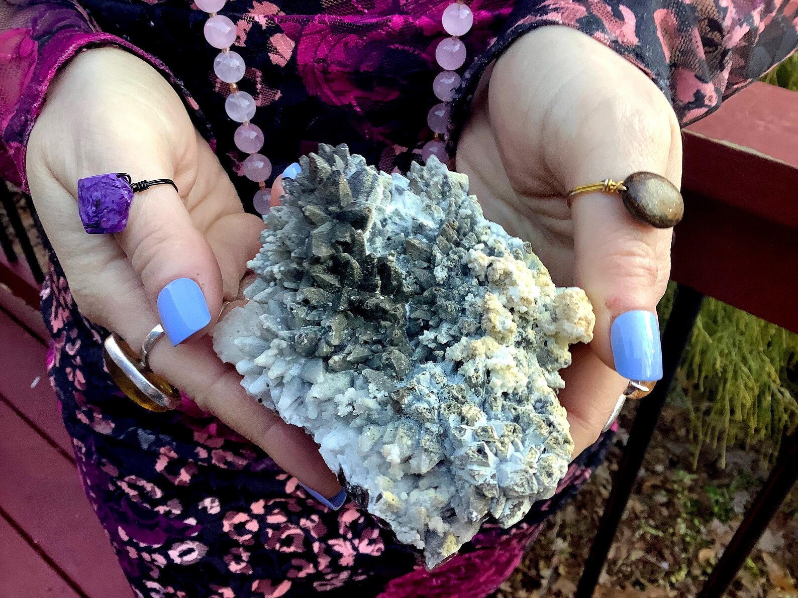 Cave Calcite Crystal Cluster ~ Large 15 Oz. ~ 4" Long ~ Natural Display ...