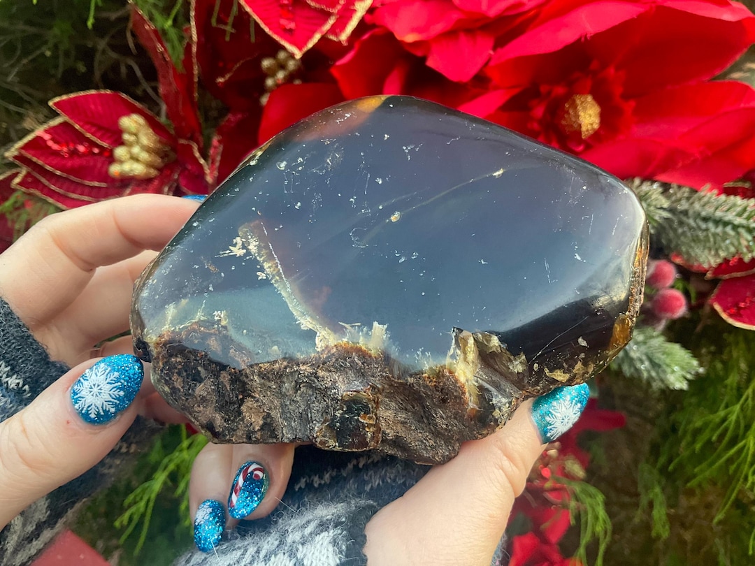 Large Amber Cluster ~ 8.3 Oz. 4 1/2" Long ~ Natural Organic Fossilized ...
