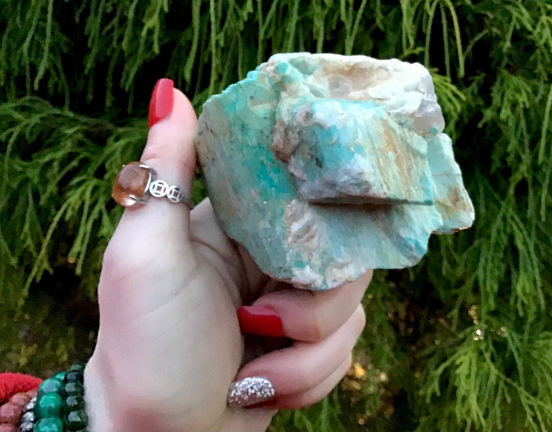 Amazonite Gemstone Crystal 12 Oz. Cluster 3 Long Mined in Ethiopia ...