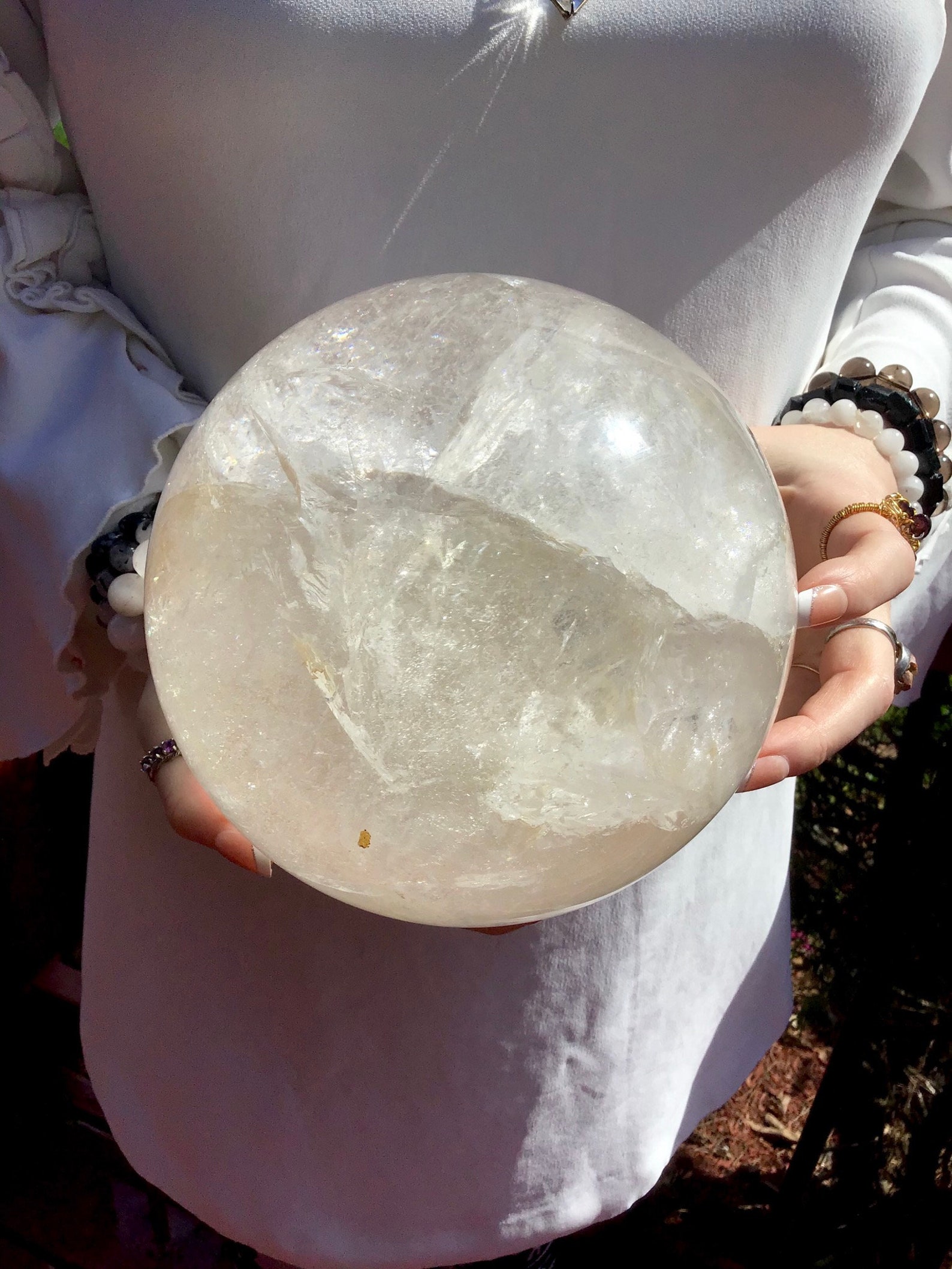 Clear Quartz Crystal Ball Large 11 Lb. 7 Oz. Polished Sphere - Etsy Sweden
