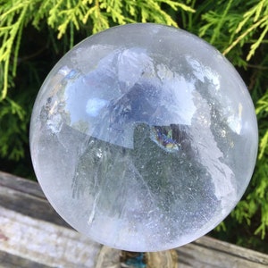 Crystal Ball Clear Quartz Large 1 Lb. 6 Oz. Polished Sphere 2 1/2 Wide ...