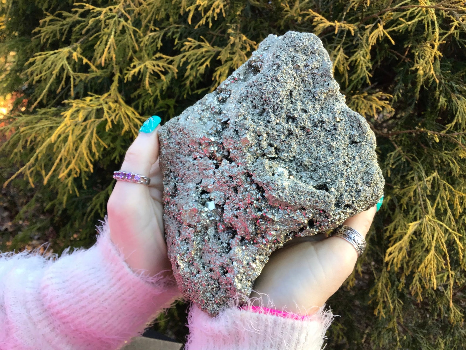 Pyrite Large 3 lb. 15 oz. Cluster 5 Long Crystal | Etsy