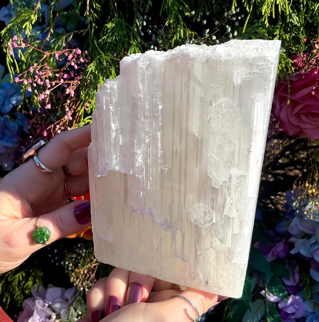 White Selenite Crystal ~ Large 3 Lb. 11 Oz. ~ 6