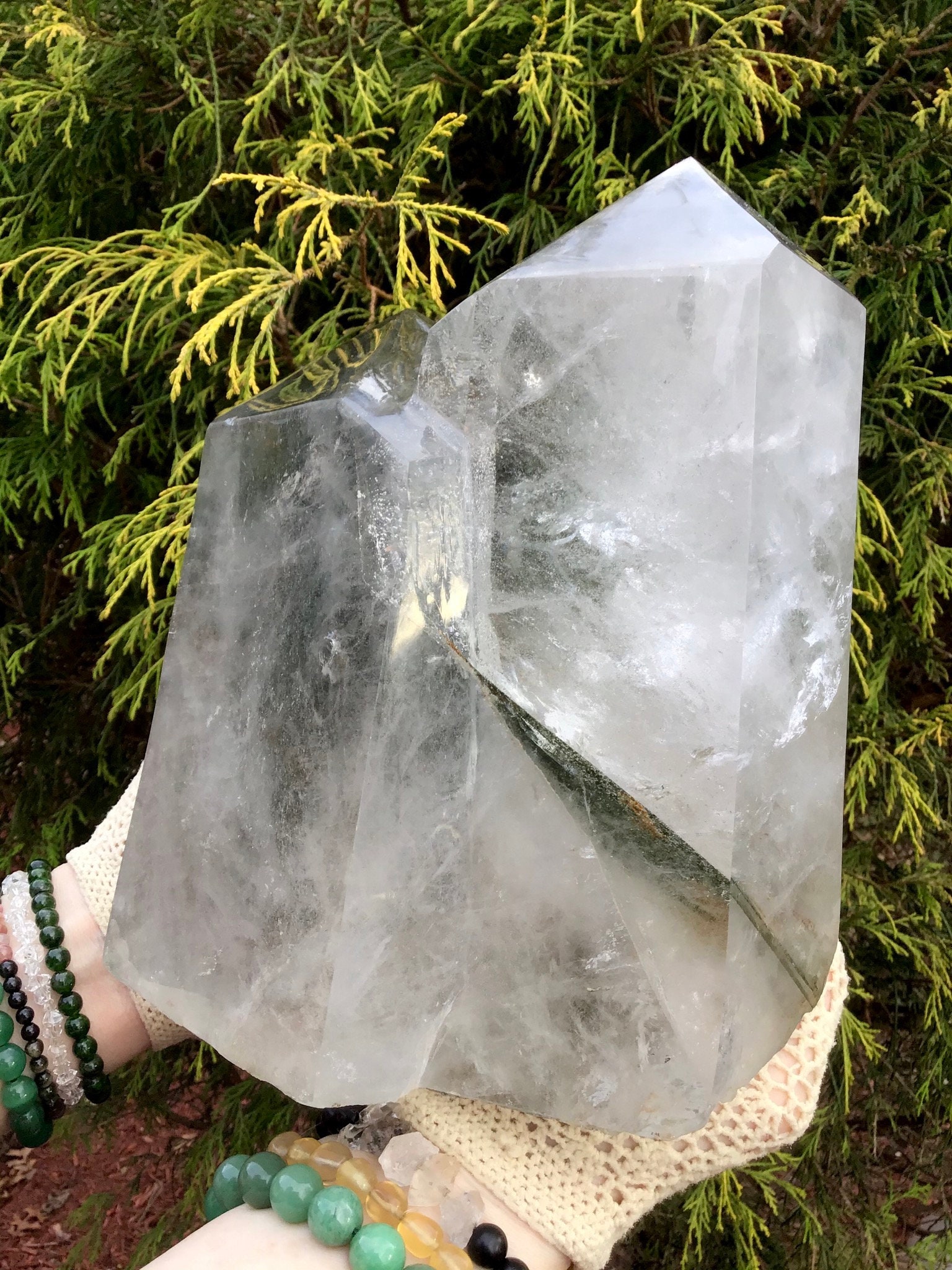 Quartz Crystal Generator Large 12 lb. 14 oz. Twin Flame Tower | Etsy