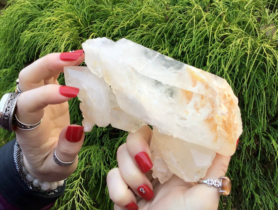 Golden Healer Himalayan Quartz Crystal Cluster: 2 Lb, 6" Long - Etsy