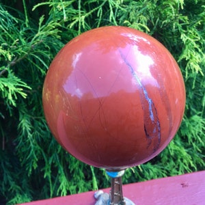 Red Jasper Sphere Large 2 Lb. 13 Oz. Crystal Ball 3 1/2 Wide Rare ...