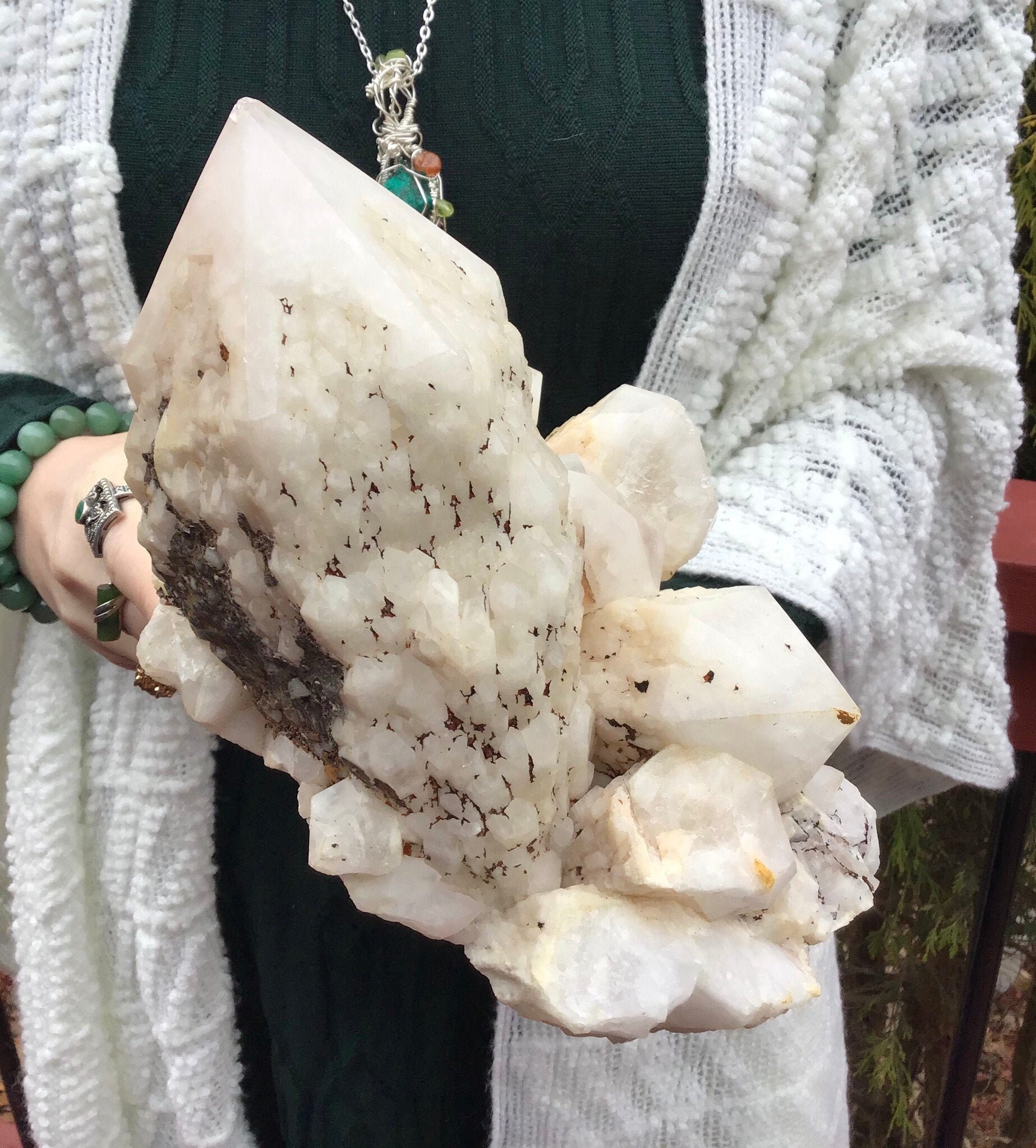 Elestial Quartz Crystal Large 8 lbs. 11 oz. Cluster 9 | Etsy