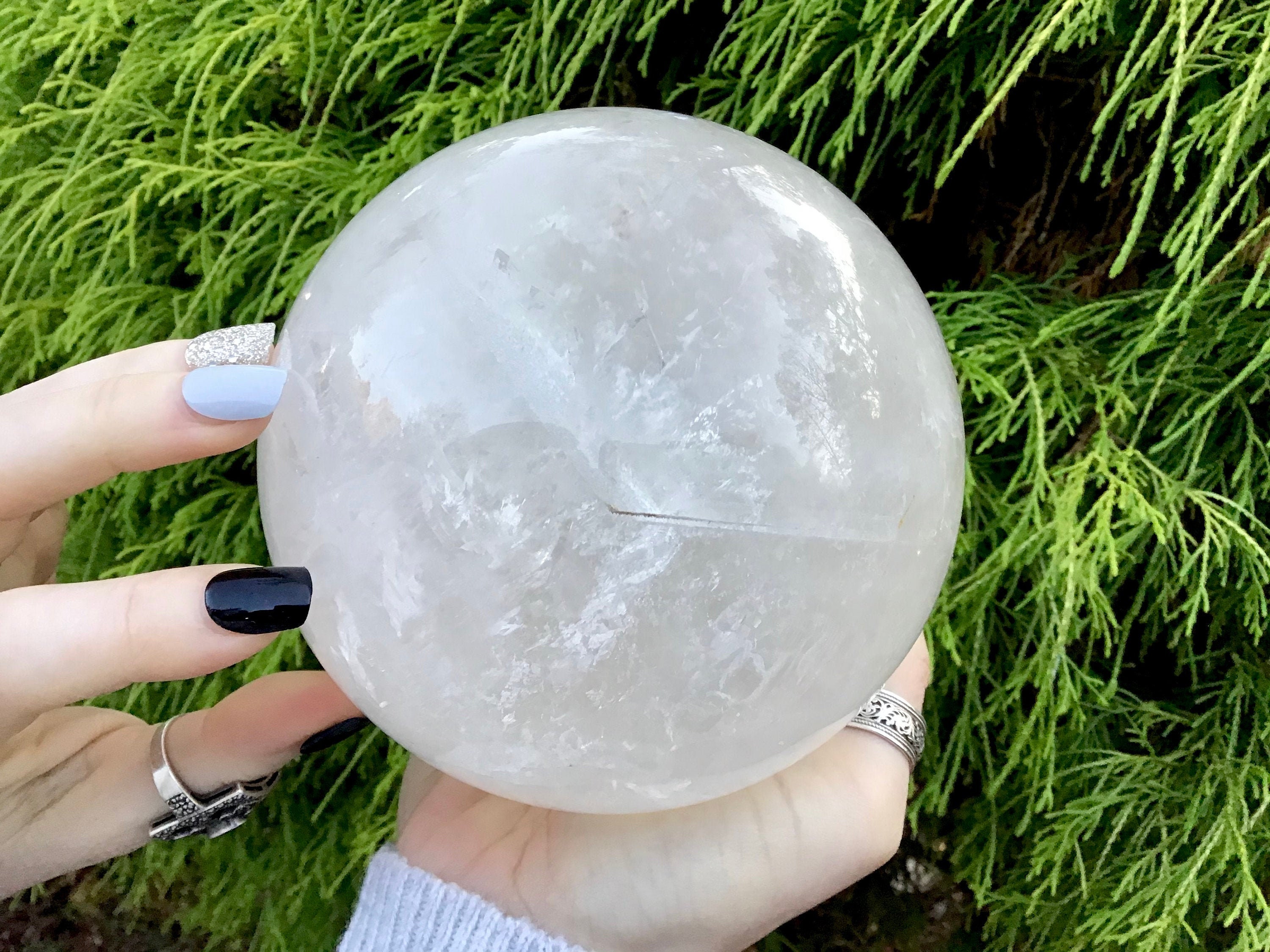 Quartz Large 5 Lb. 5 oz. Crystal Ball 5 Wide Polished | Etsy