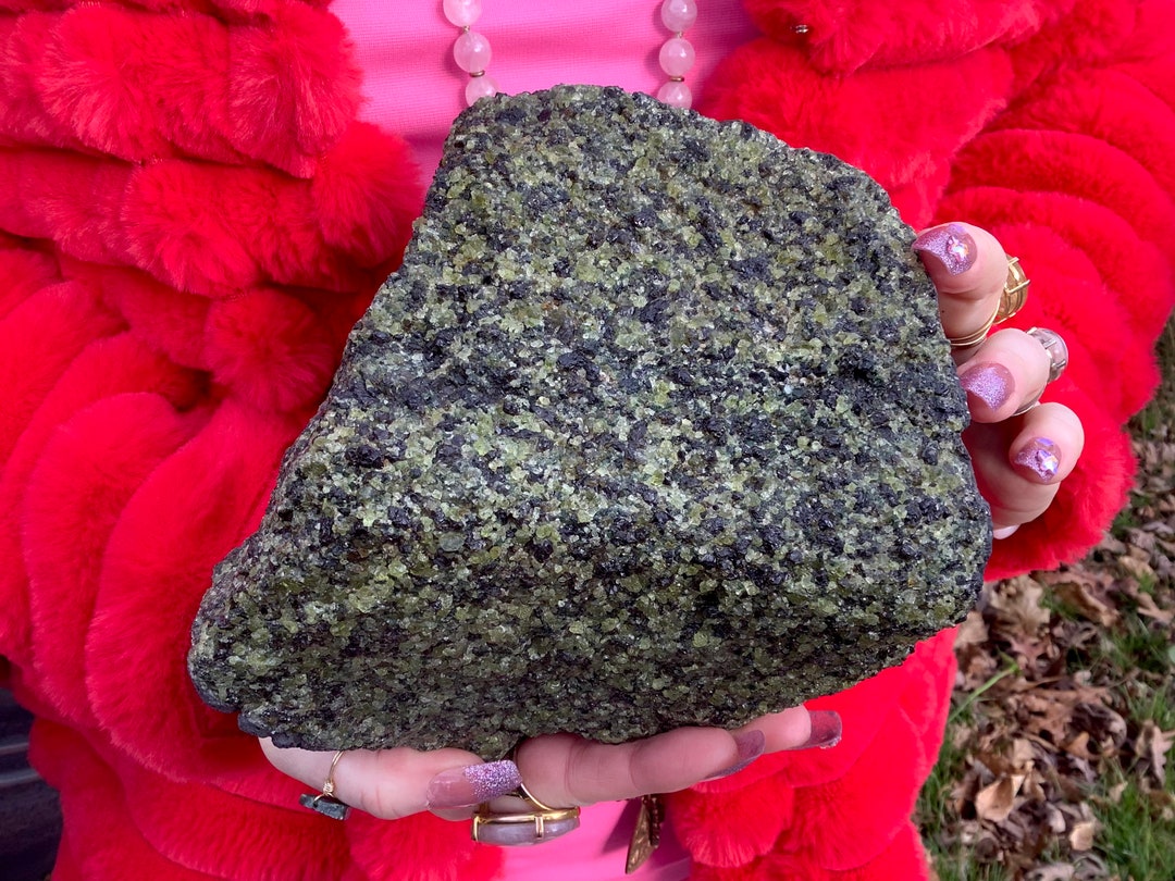 Peridot Crystal Large 11 Lb. 9 Oz. Cluster 8 Long Reiki Display Green ...