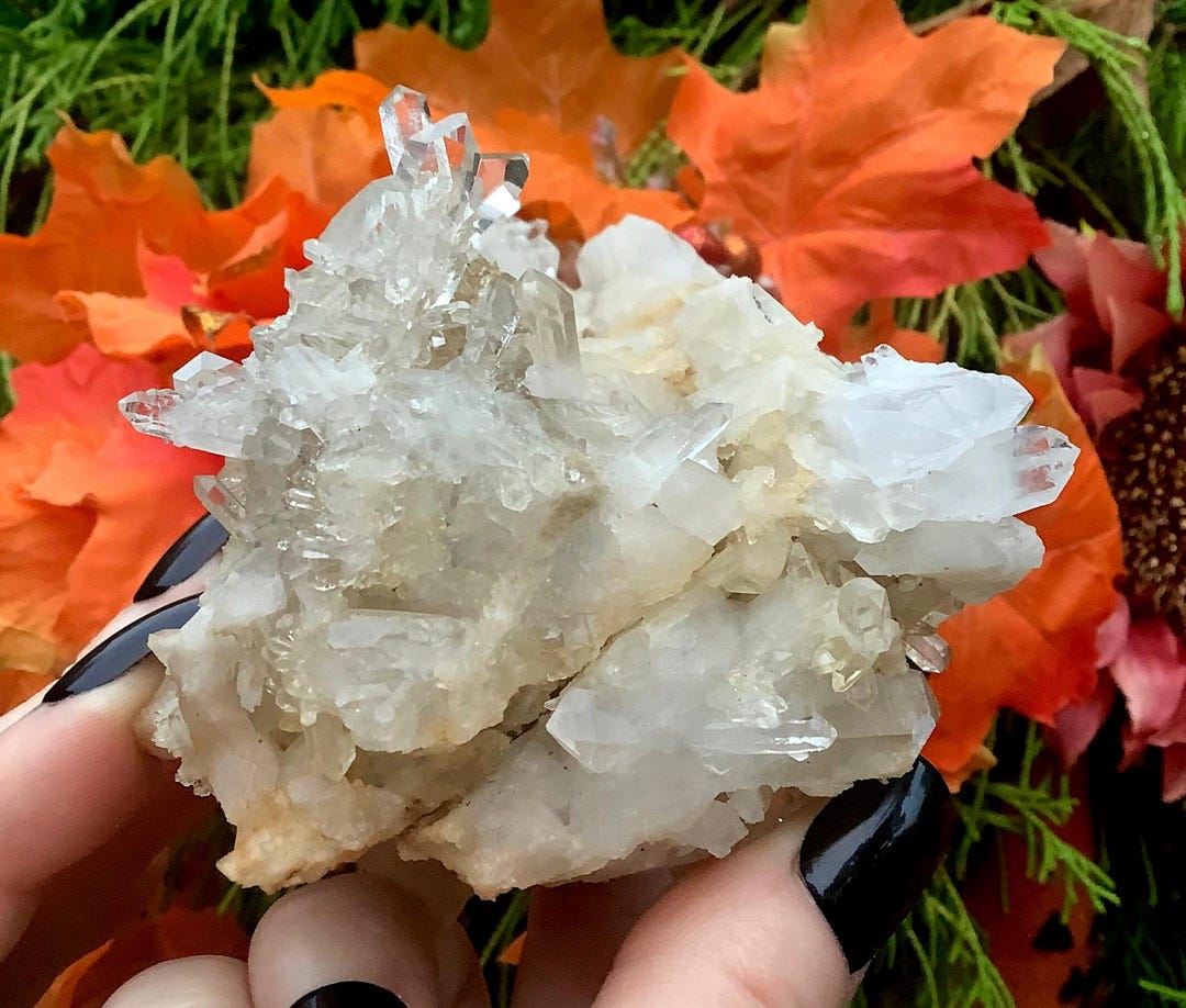 Golden Healer Quartz Crystal Cluster ~ Large 15 Oz. ~ 4" Long ...