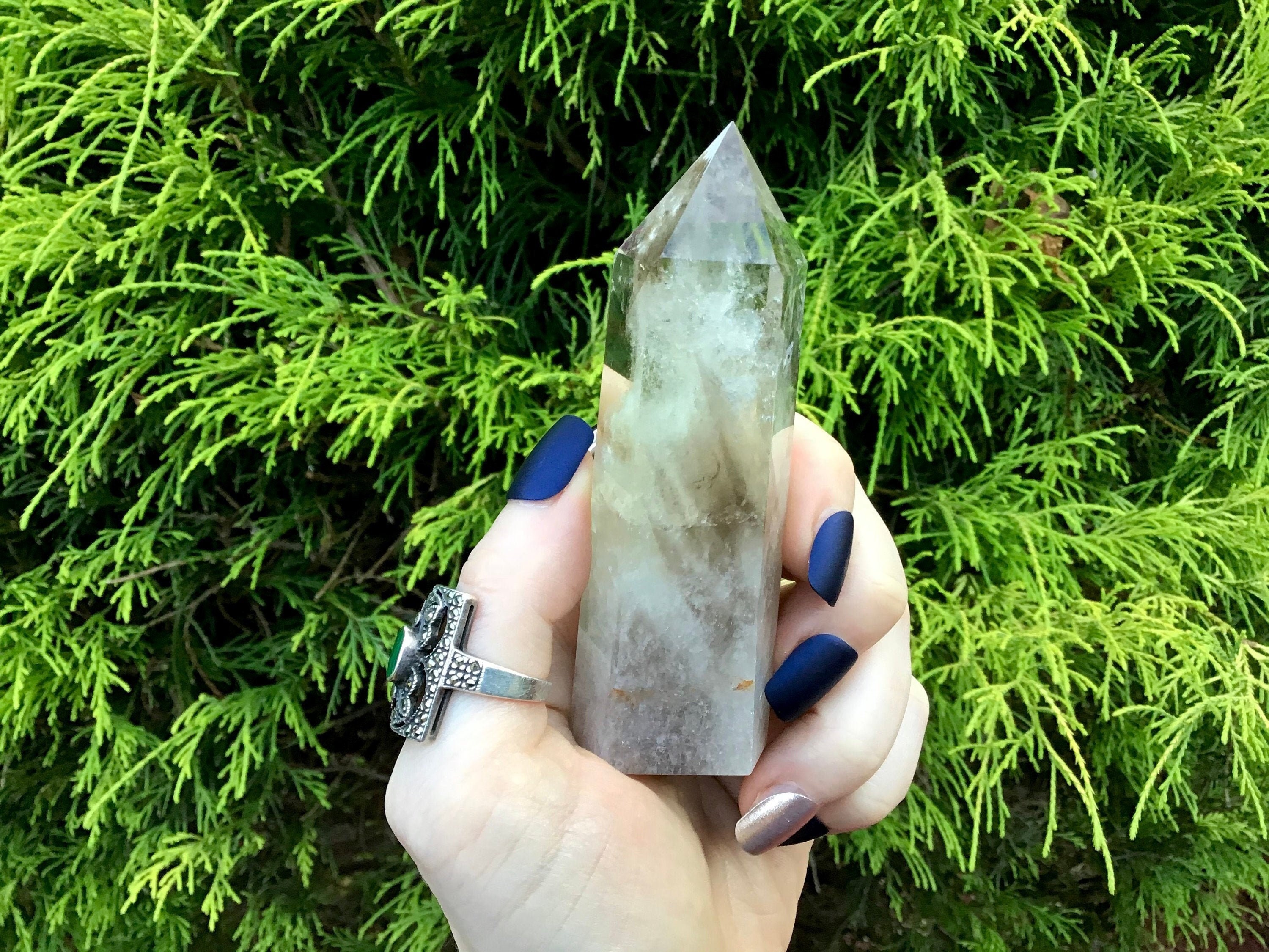 Citrine Clear Quartz Crystal Large 3.9 oz. Generator ~ 4 Tall ...