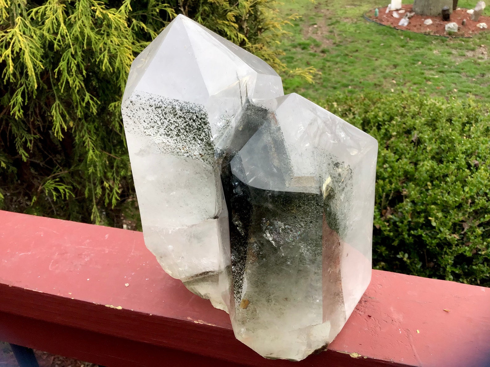 Quartz Crystal Generator Large 12 Lb. 14 Oz. Twin Flame Tower | Etsy