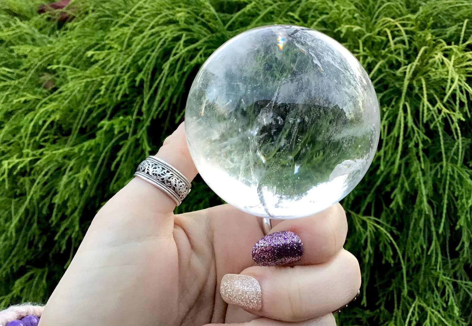 Quartz Crystal Ball Large 13 oz. Polished Ultra Clear Sphere | Etsy
