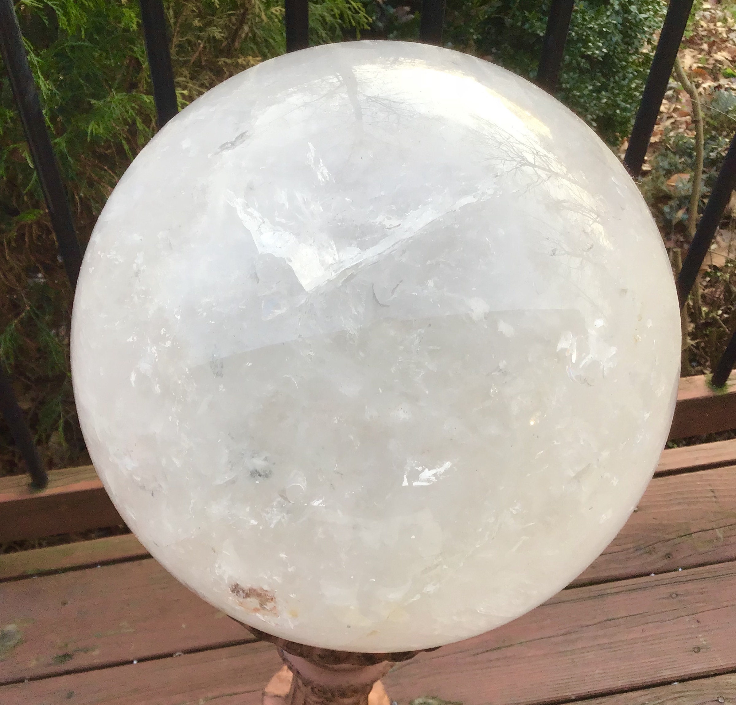 Massive 55 Lb. Clear Quartz Crystal Ball 8 Wide | Etsy