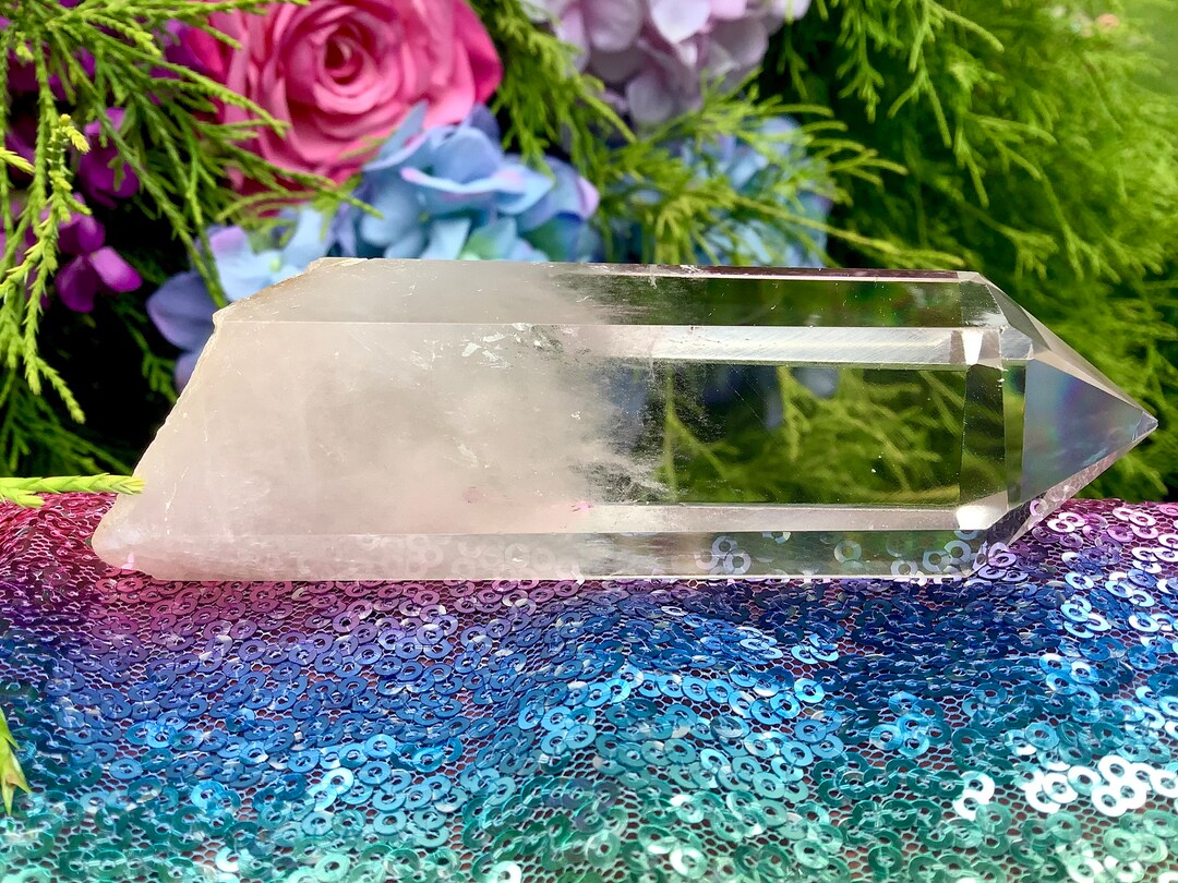 High Altitude Himalayan Quartz Crystal Point Large 7 Oz. Wand 4 1/2 ...