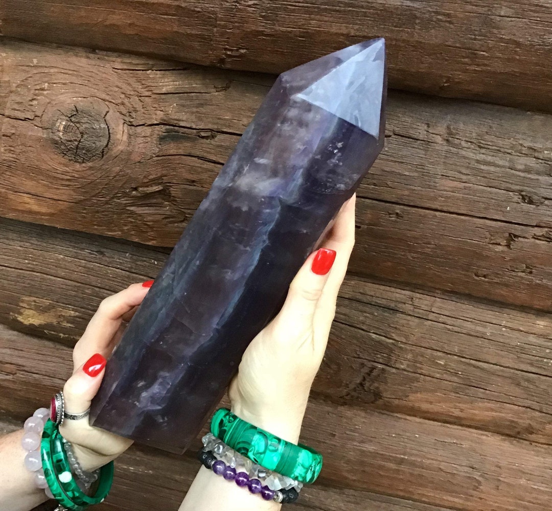 Fluorite Crystal Generator Large 5 Lb. 14 Oz. Tower 11 - Etsy
