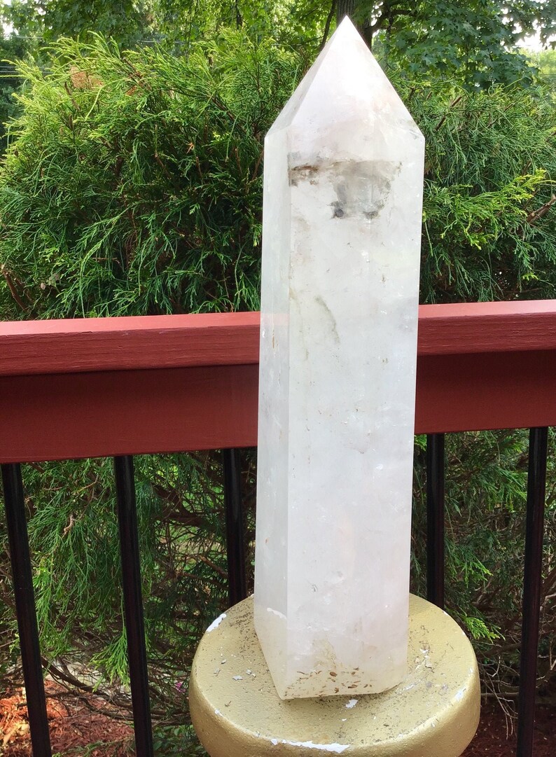 Clear Quartz Crystal Generator Large 26 Lb. 10 Oz. Tower - Etsy