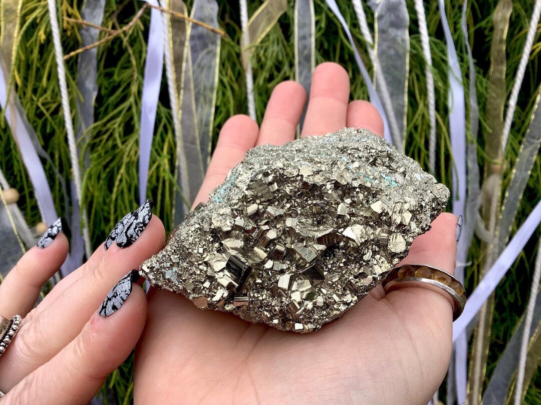 Pyrite Crystal Large 12 Oz. Cluster 3 Long Super Golden Sparkling ...