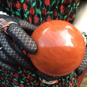 Red Jasper Sphere Large 2 Lb. 13 Oz. Crystal Ball 3 1/2 Wide Rare ...