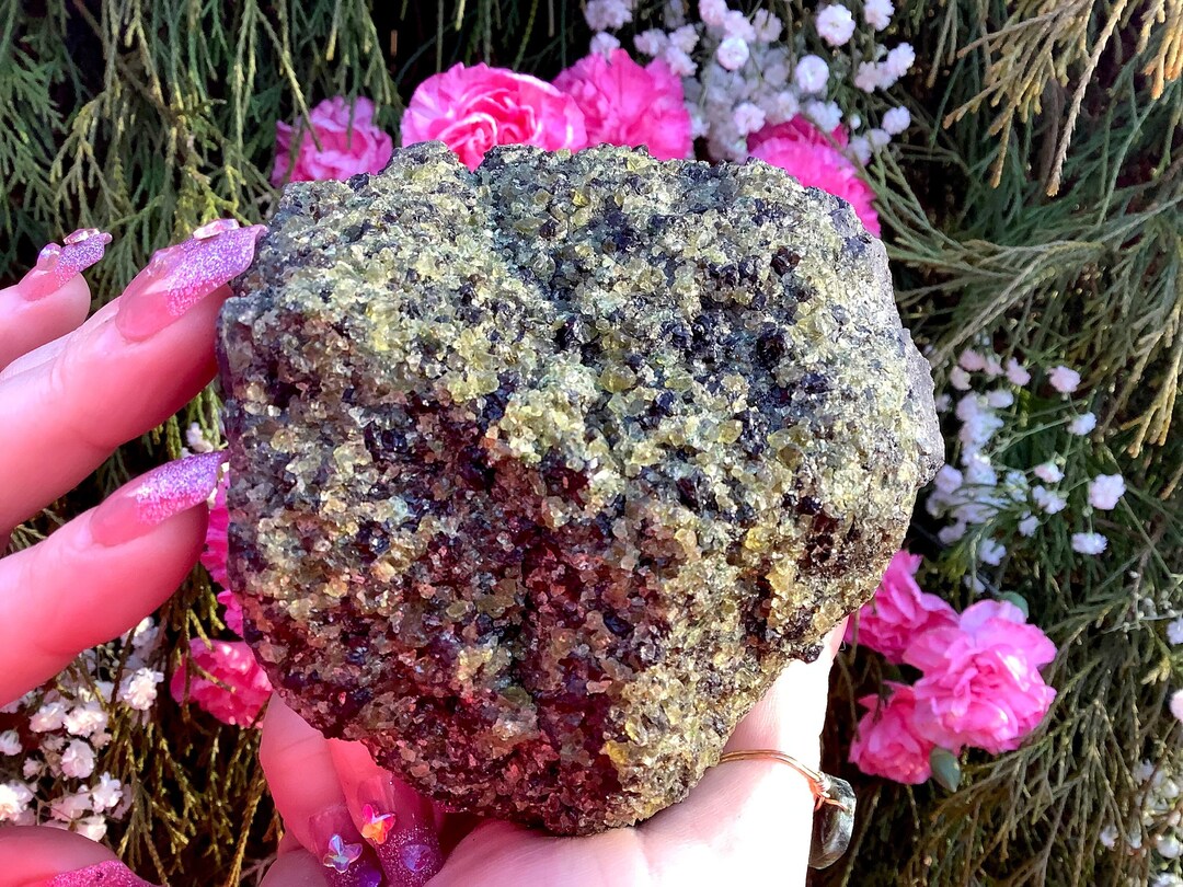 Peridot Crystal Large 2 Lb. Cluster 4 Long Reiki Display Green Peridot ...