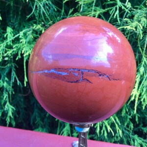 Red Jasper Sphere Large 2 Lb. 13 Oz. Crystal Ball 3 1/2 Wide Rare ...