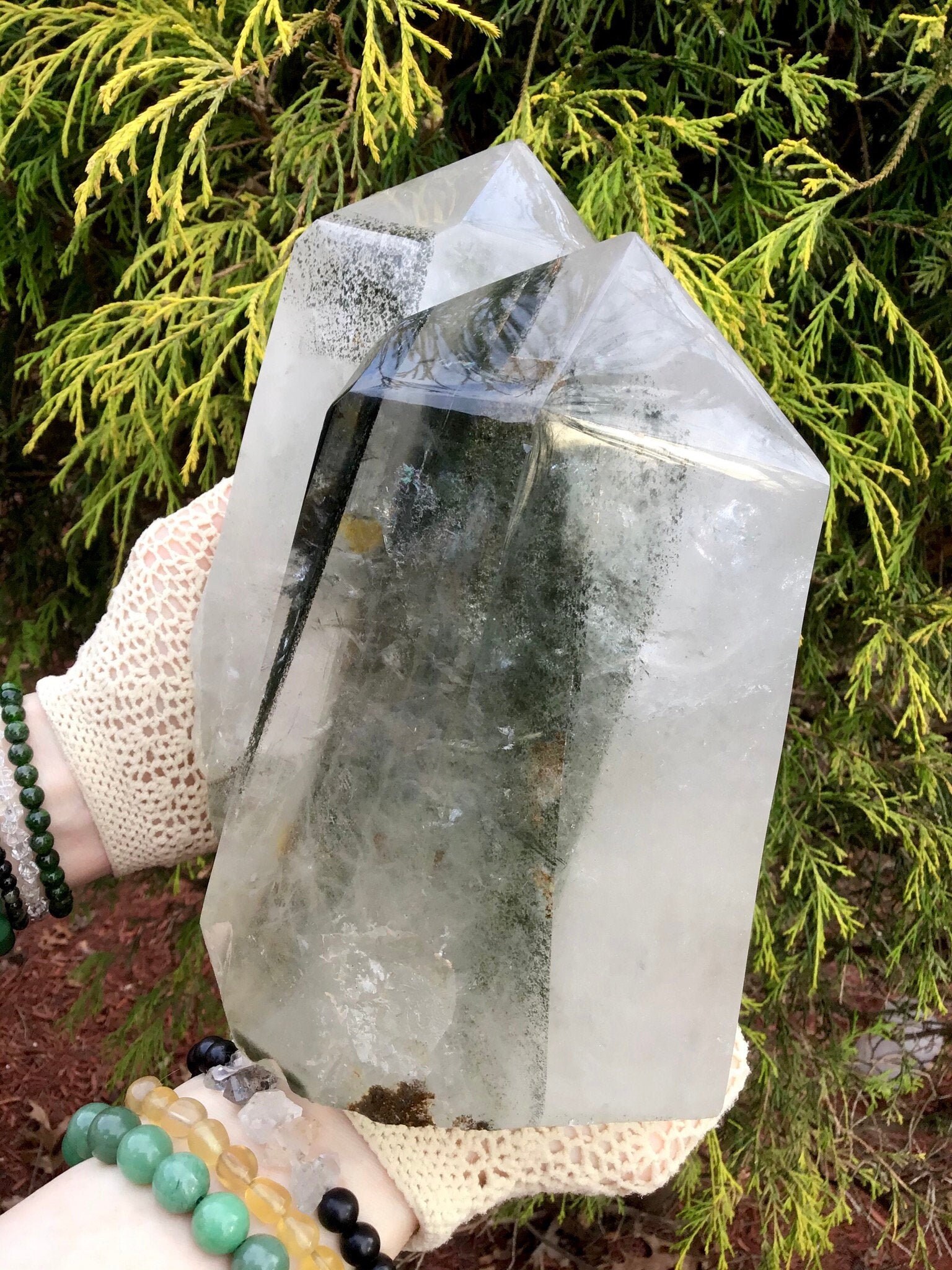 Quartz Crystal Generator Large 12 lb. 14 oz. Twin Flame Tower | Etsy