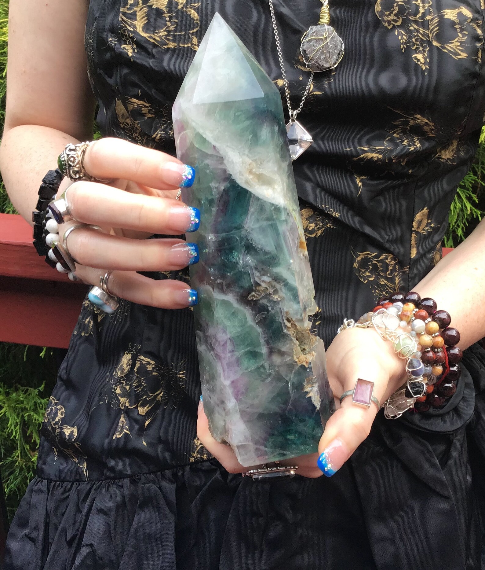 Fluorite Crystal Quartz Generator Large 3 Lb. Tower 8 | Etsy