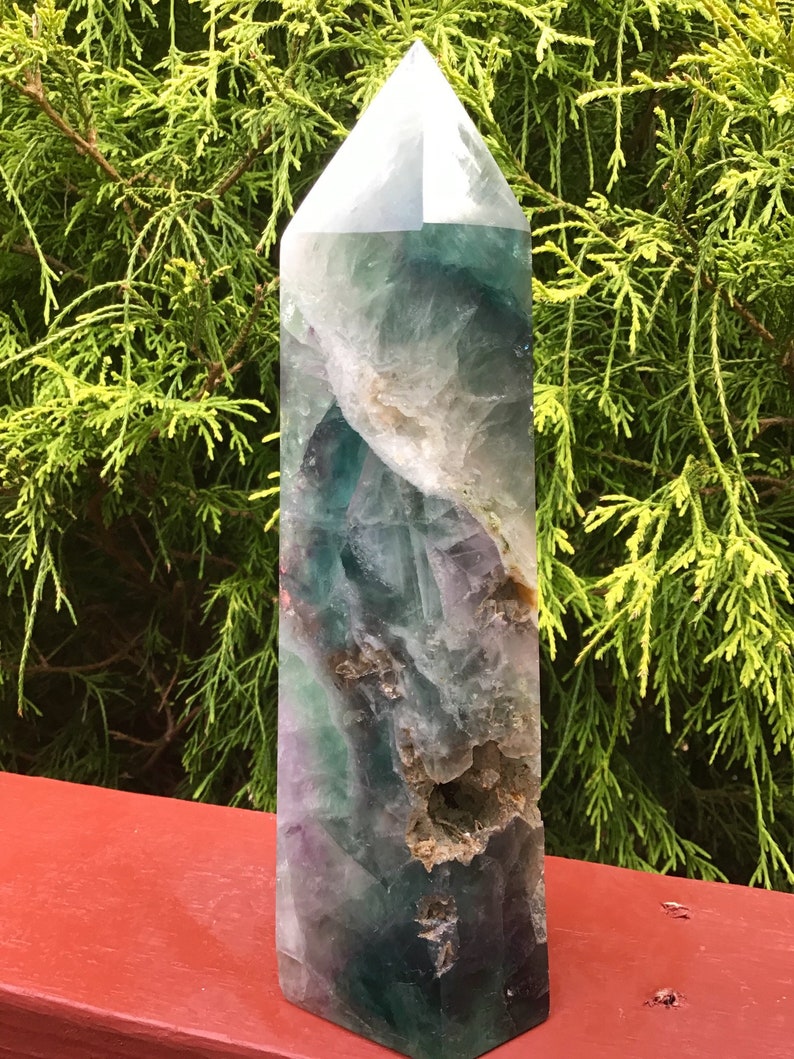 Fluorite Crystal Quartz Generator Large 3 Lb. Tower 8 | Etsy