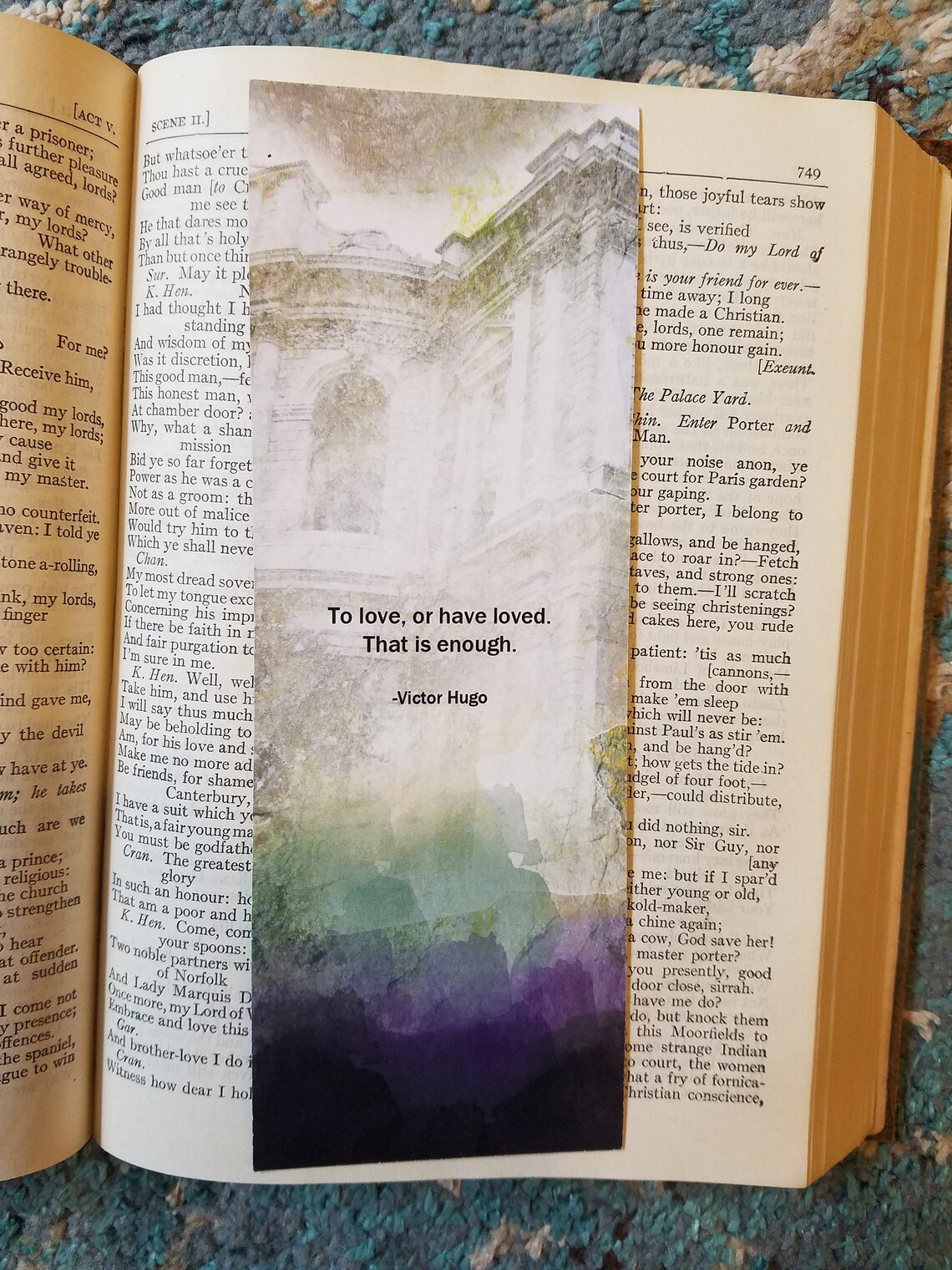 Bookmark Fantine Les Miserables Victor Hugo Musical Character ...