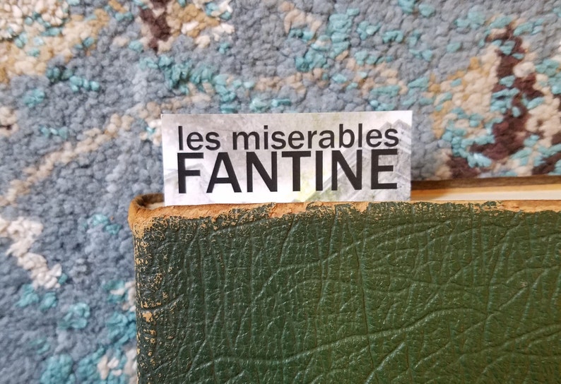 Bookmark Fantine Les Miserables Victor Hugo Musical Character ...