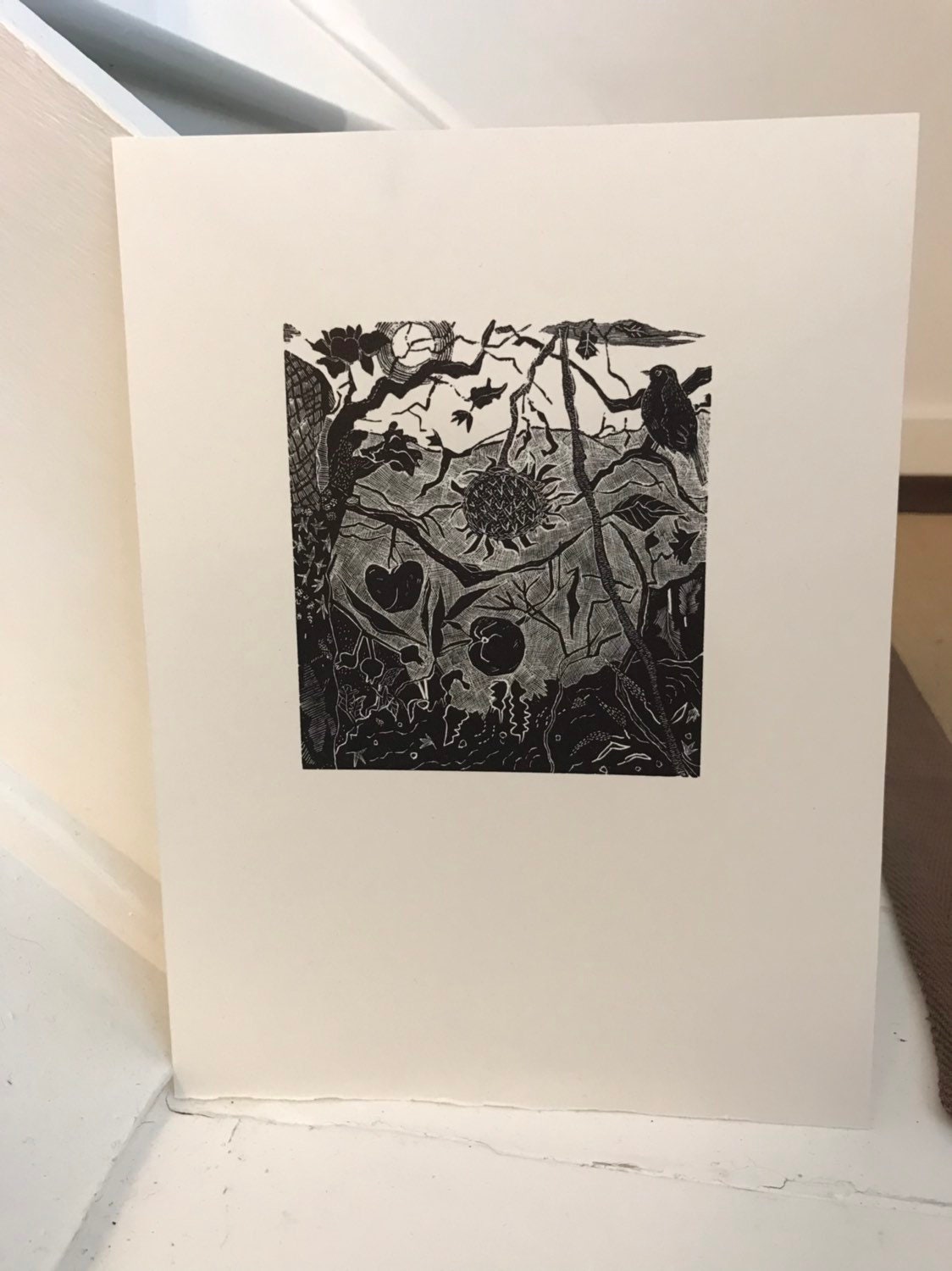 Winter at Emily's, Original Print Limited Edition Wood Engraving ...