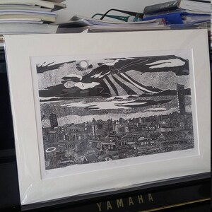 On Kilvey Hill, Original Print Wood Engraving Signed and Hand Printed ...