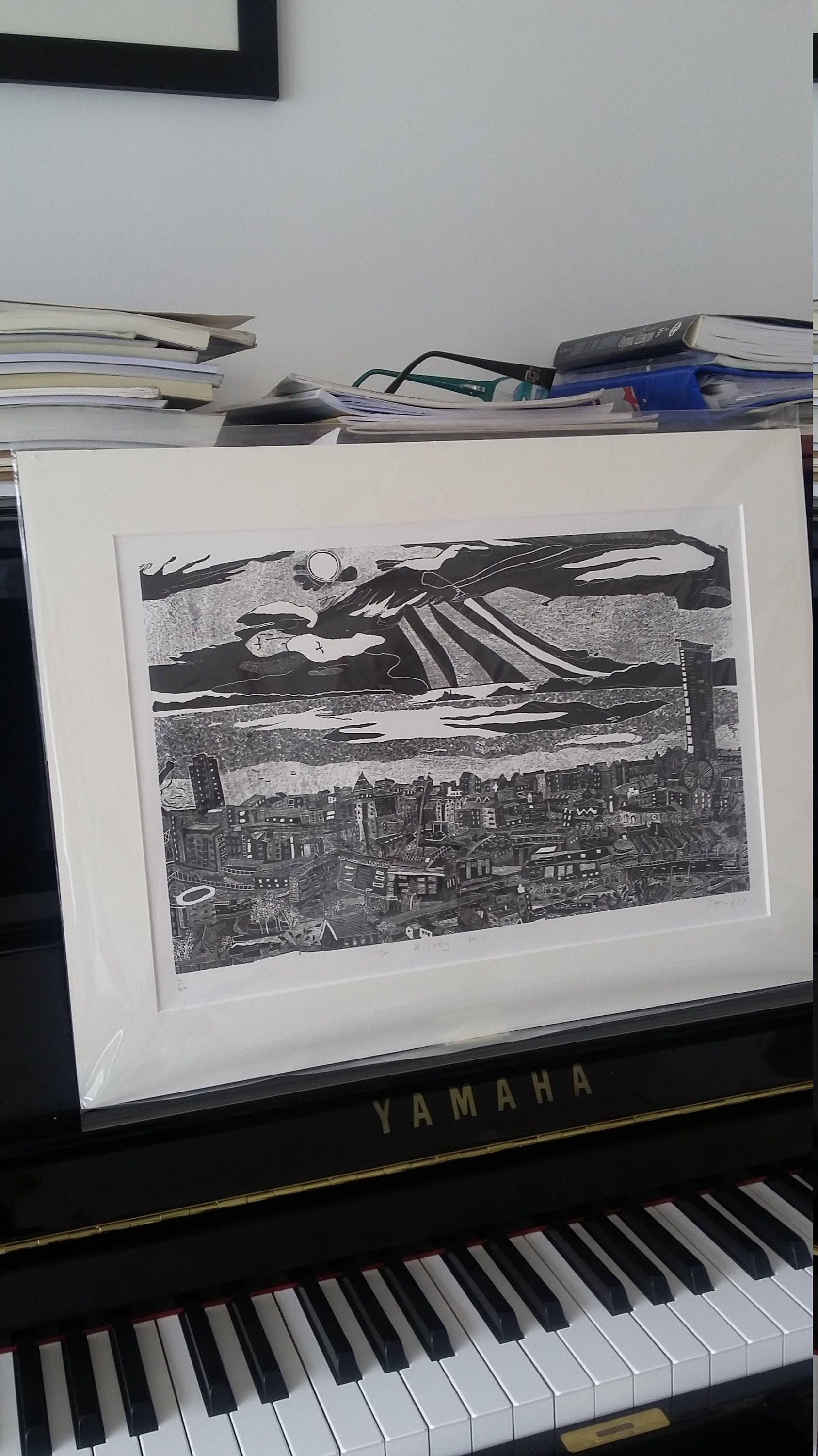 On Kilvey Hill, Original Print Wood Engraving Signed and Hand Printed ...