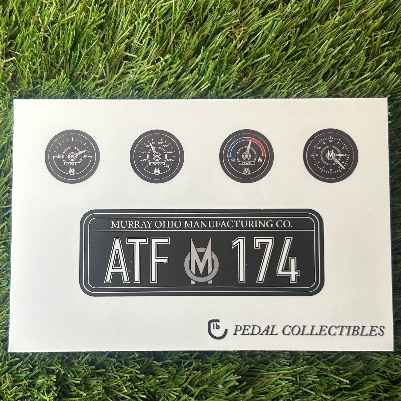 Murray Pedal Car Custom Decal Set - License Plate + Dashboard Gauge ...