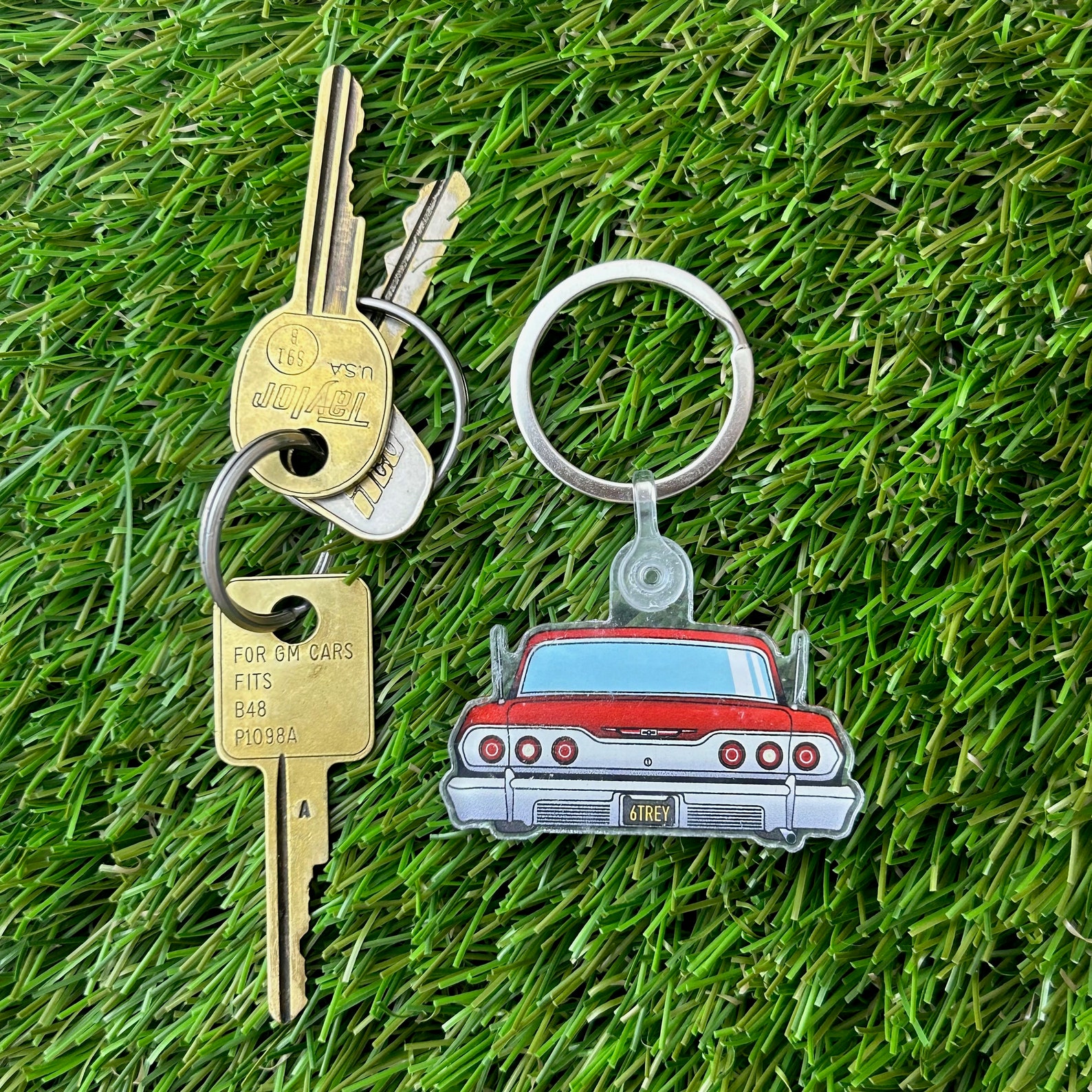 1963 Chevy Impala Acrylic Keychain - Etsy