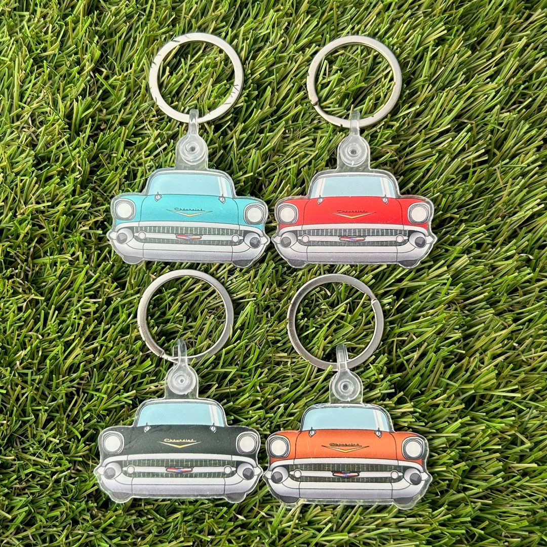 1957 Chevy Bel Air Acrylic Keychain - Etsy