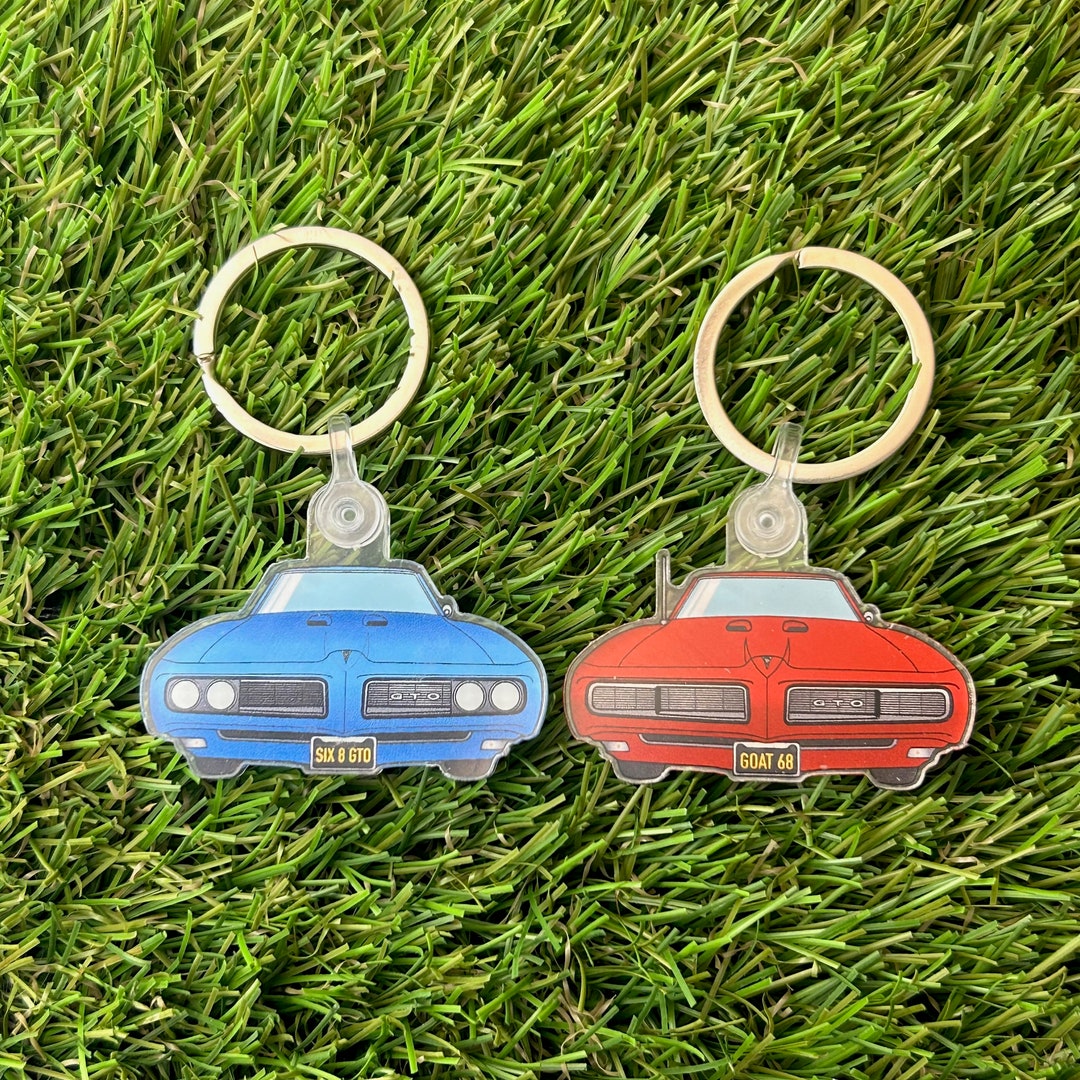 1968 Pontiac GTO Acrylic Keychain - Etsy