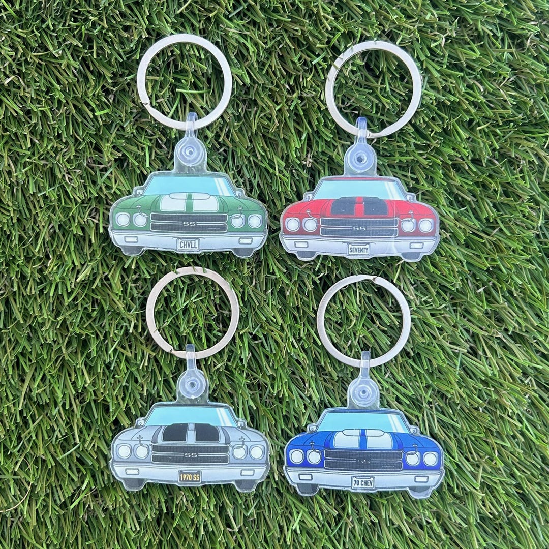 1970 Chevy Chevelle Acrylic Keychain - Etsy