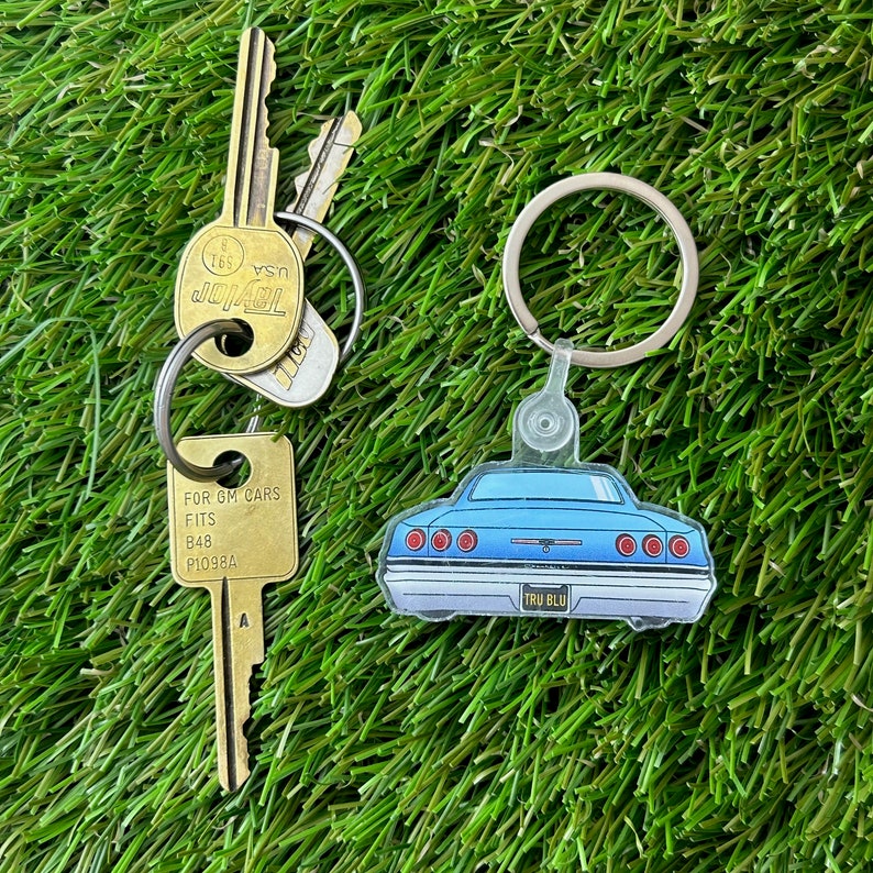 1965 Chevy Impala Acrylic Keychain - Etsy