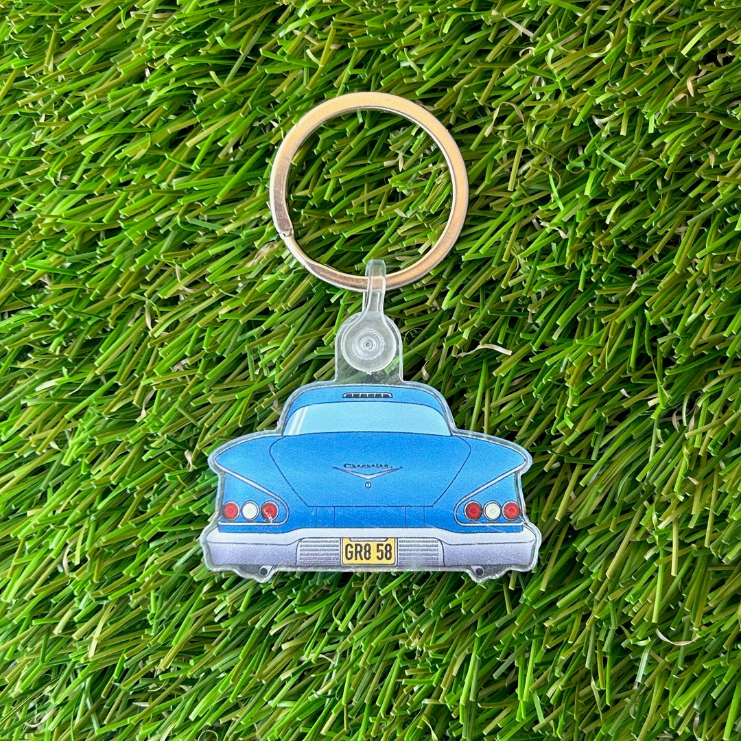 1958 Chevy Impala Acrylic Keychain - Etsy