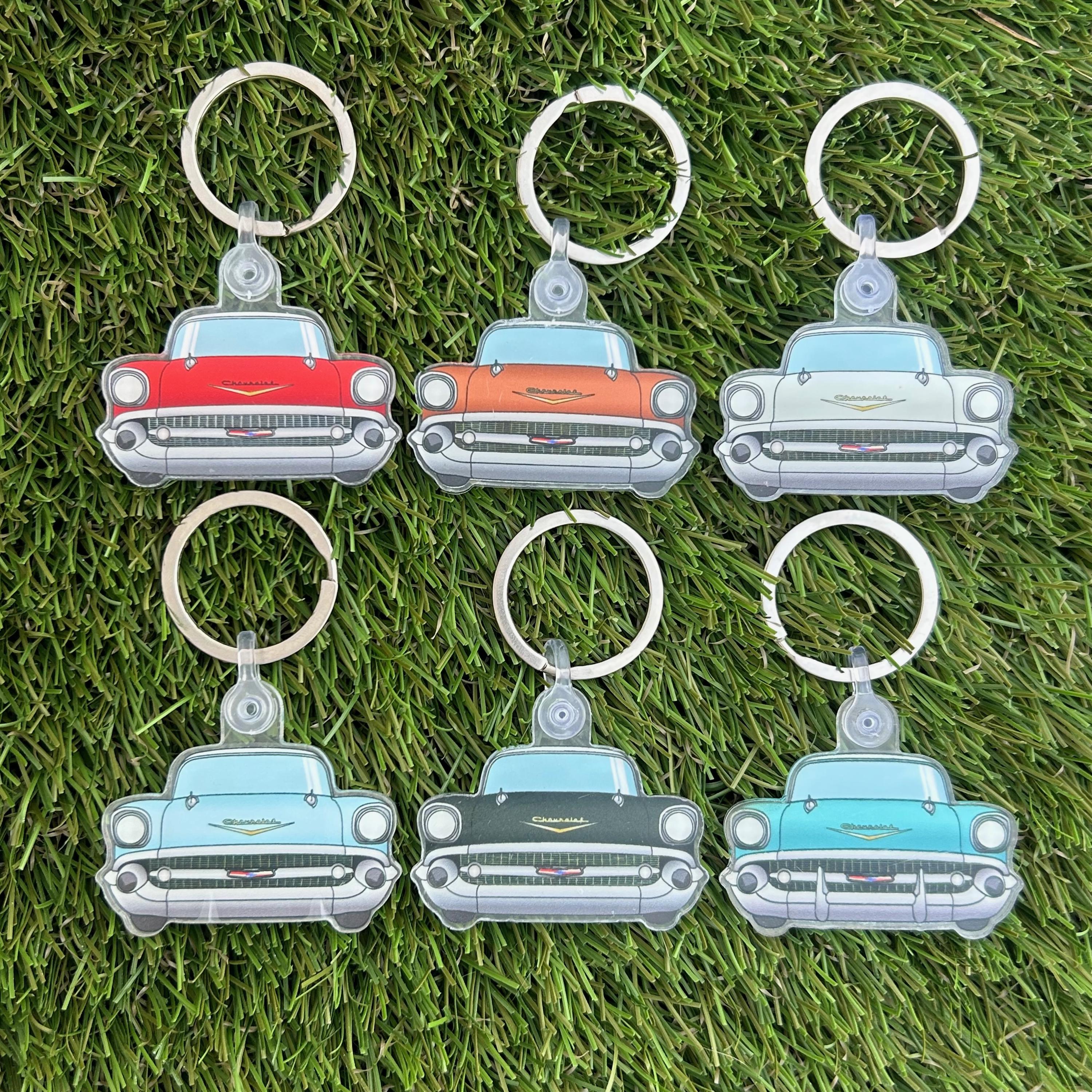 1957 Chevy Bel Air Acrylic Keychain - Etsy