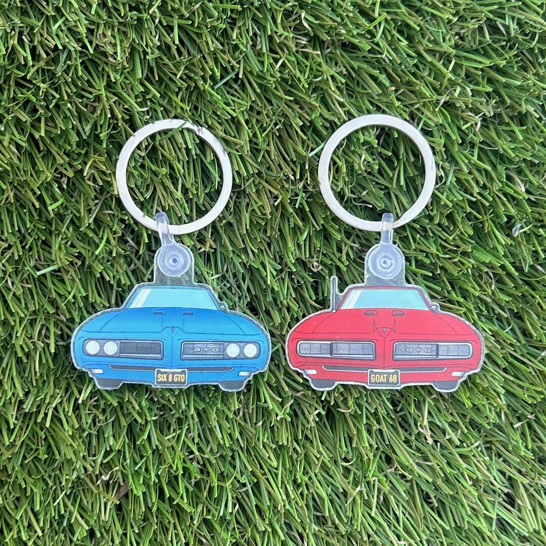 1968 Pontiac GTO Acrylic Keychain - Etsy