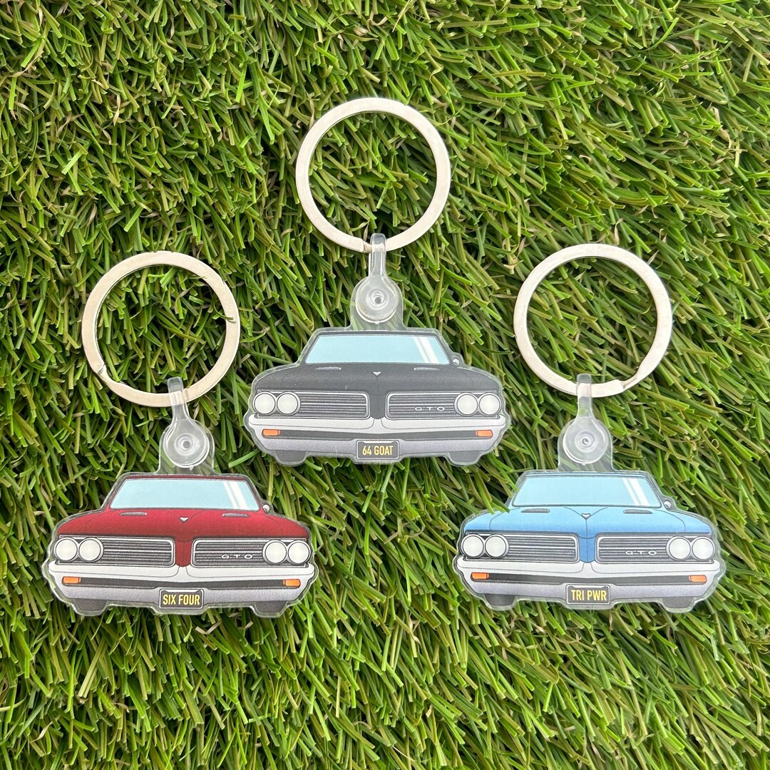 1964 Pontiac GTO Acrylic Keychain - Etsy