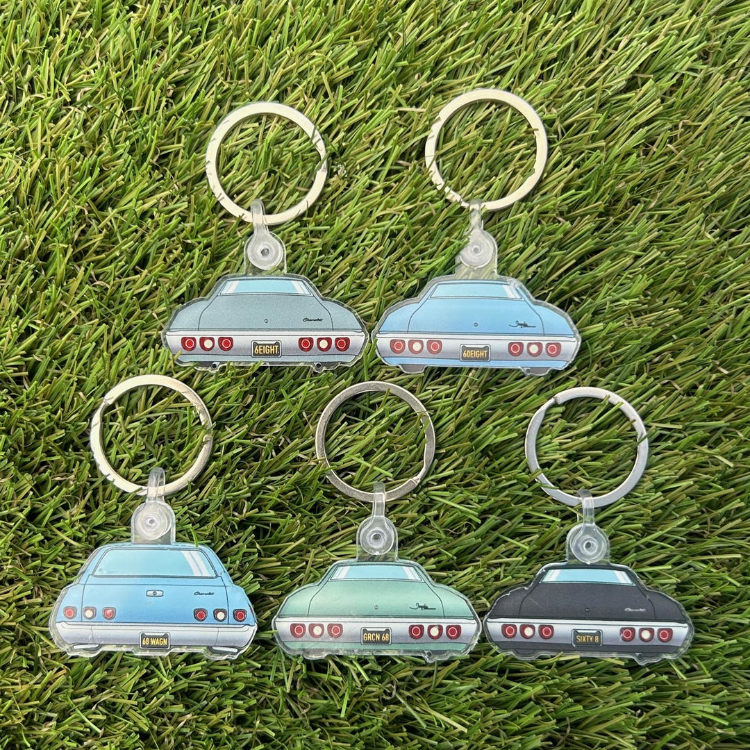 1968 Chevy Impala Acrylic Keychain - Etsy