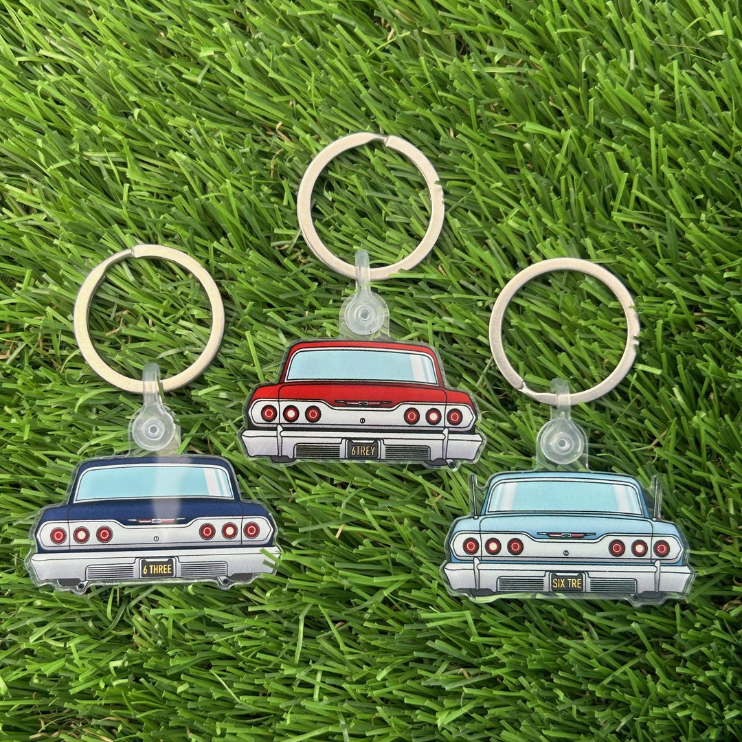 1963 Chevy Impala Acrylic Keychain - Etsy