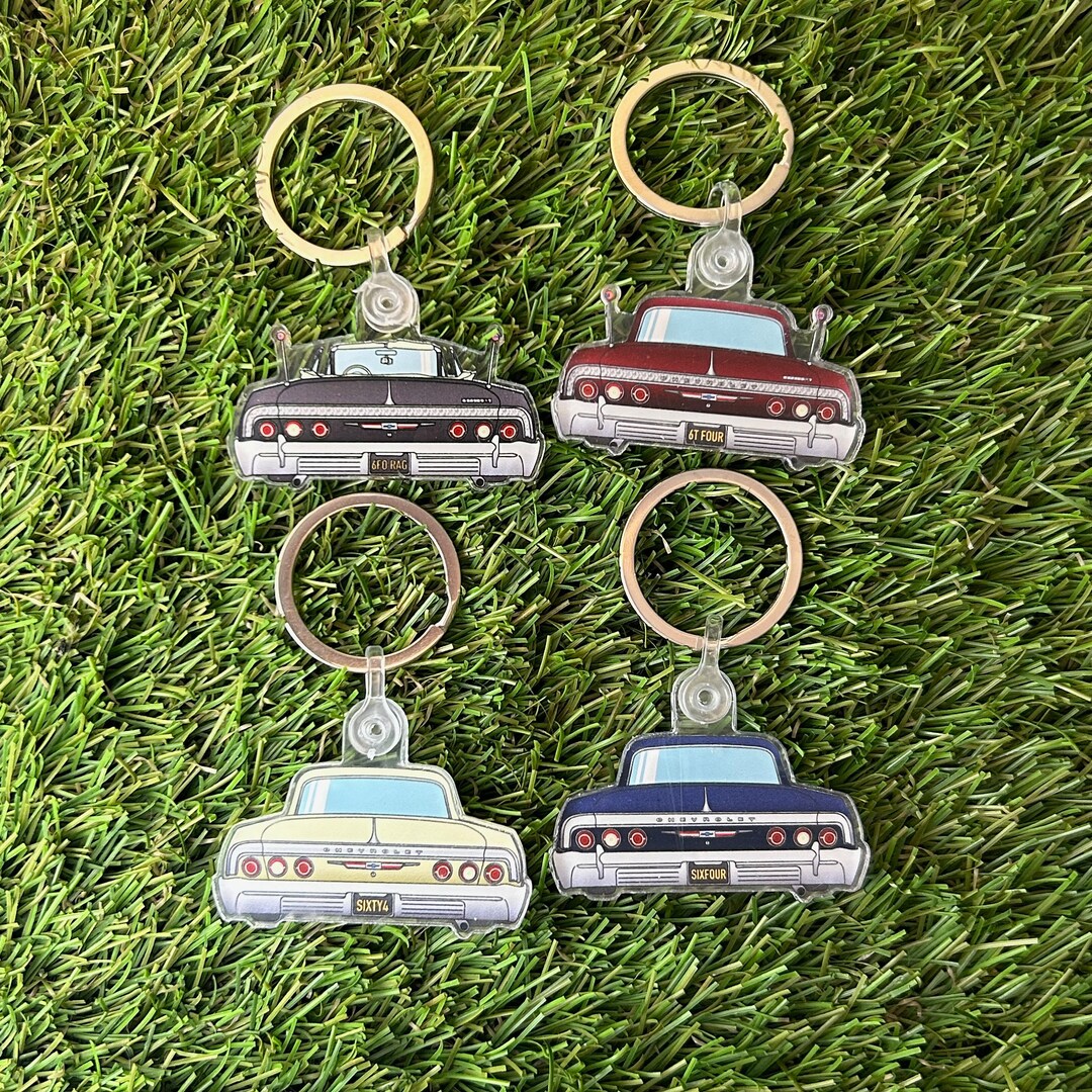 1964 Chevy Impala Acrylic Keychain - Etsy